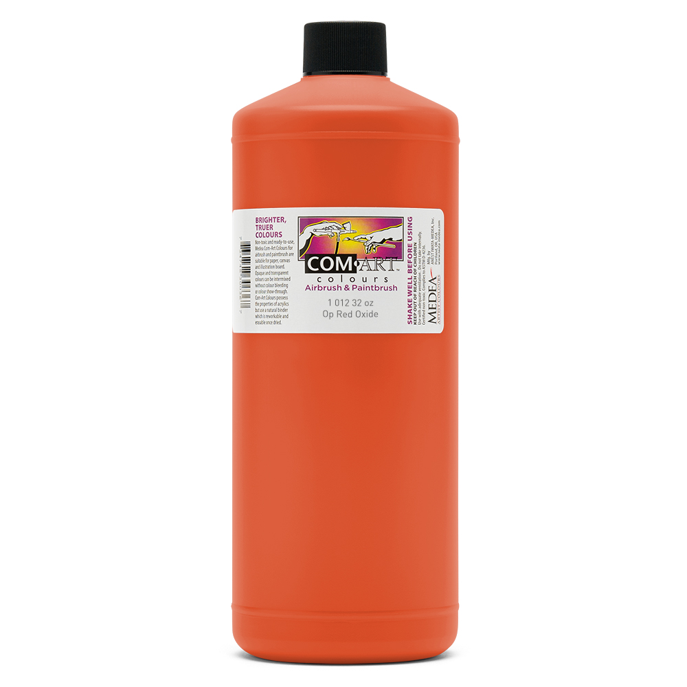 Com Art Colours Acrylic Opaque Red Oxide 32 oz: Anest Iwata-Medea, Inc.