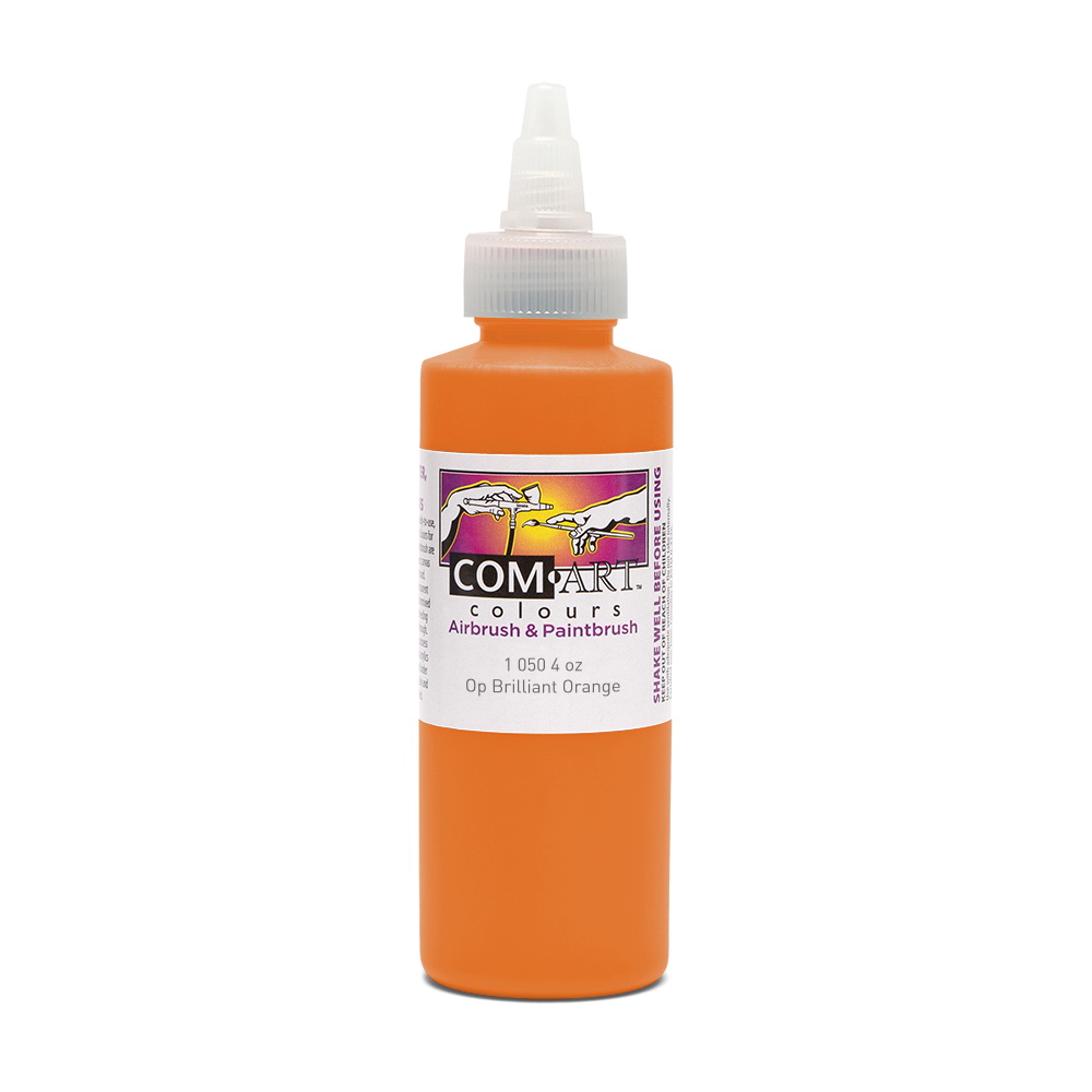 Com Art Colours Acrylic Opaque Brilliant Orange 4 oz: Anest Iwata-Medea ...