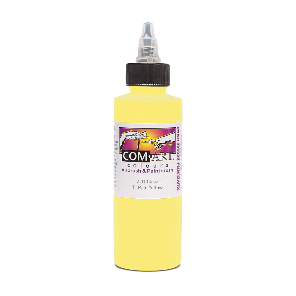 Com Art Colours Acrylic Transparent Pale Yellow 4 oz: Anest Iwata-Medea ...