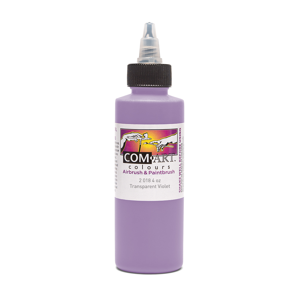Com Art Colours Acrylic Transparent Violet 4 oz: Anest Iwata-Medea, Inc.