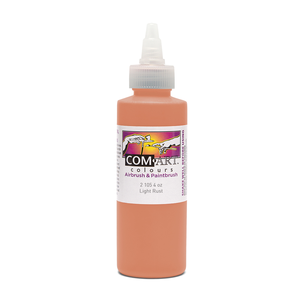 Com Art Colours Water-Based Acrylic Transparent Light Rust 1oz For ...