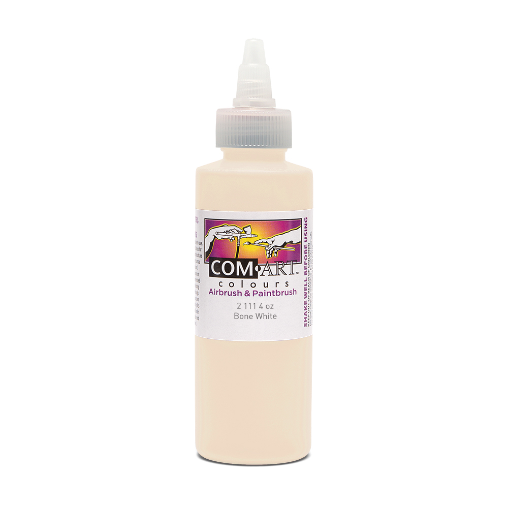 Com Art Colours Water-Based Acrylic Transparent Bone White 4oz For ...
