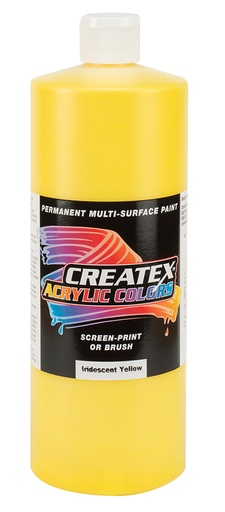 Createx Acrylic Colors Iridescent Yellow, 32 oz.: Anest Iwata-Medea, Inc.