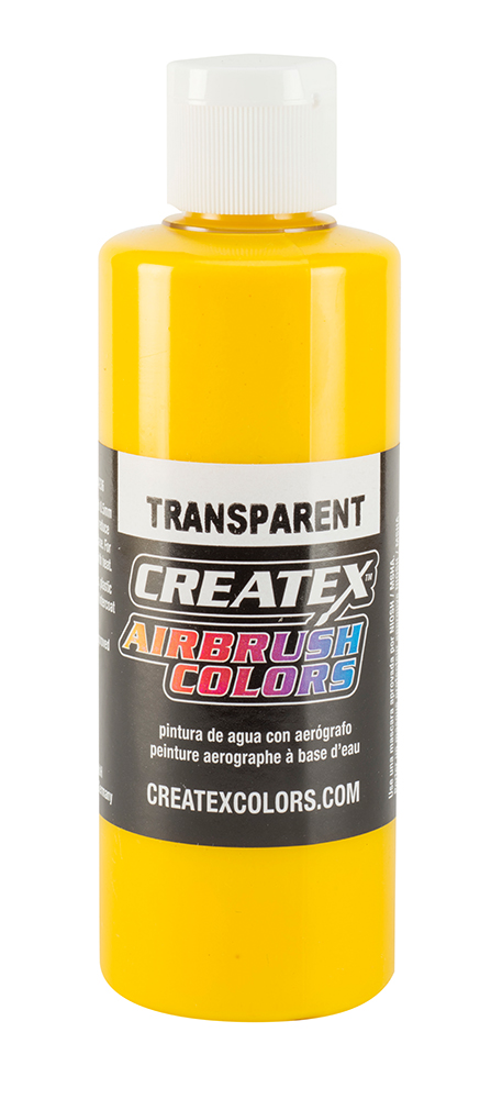 Createx Airbrush Colors Transparent Brite Yellow, 4 oz.: Anest Iwata ...
