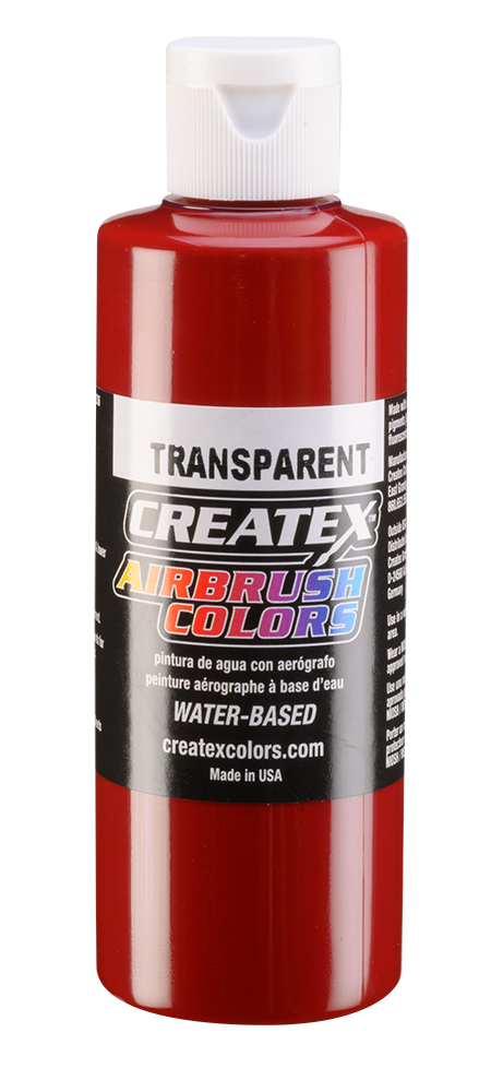 Createx Airbrush Colors Transparent Deep Red, 4 oz.: Anest Iwata-Medea ...