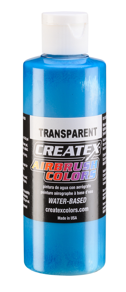 Createx Airbrush Colors Transparent Maui Blue, 4 oz.: Anest Iwata-Medea ...