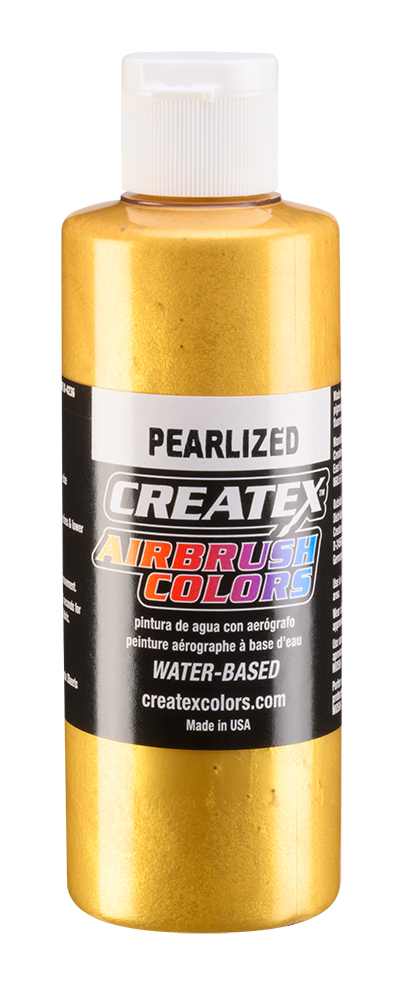 Createx Airbrush Colors Pearl Satin Gold, 4 oz.: Anest Iwata-Medea, Inc.