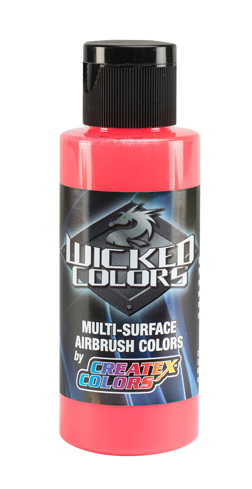 Createx Wicked Colors Fluorescent Red, 2 oz.: Anest Iwata-Medea, Inc.