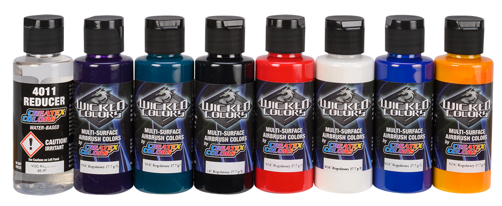 Createx Wicked Colors Sampler Set #2, 2 oz.: Anest Iwata-Medea, Inc.