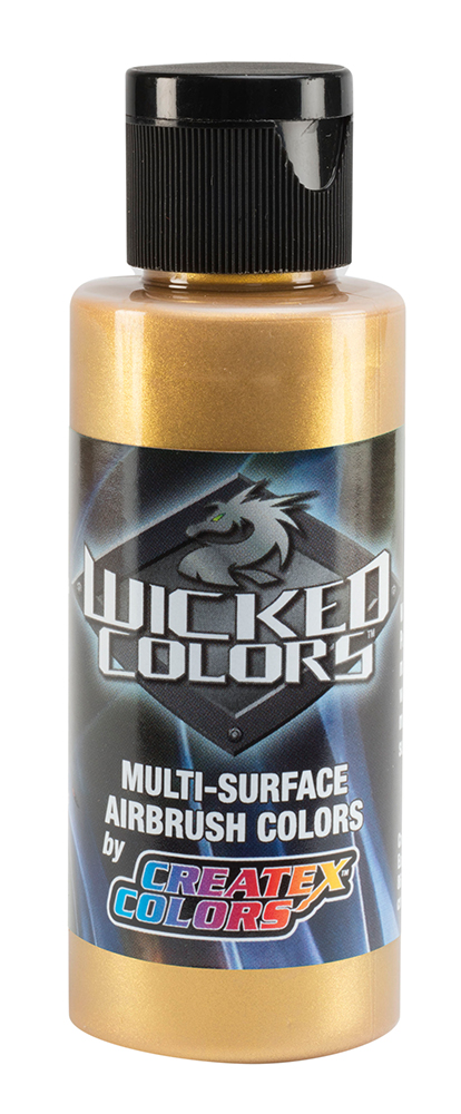Createx Wicked Colors Metallic Gold, 2 oz.: Anest Iwata-Medea, Inc.