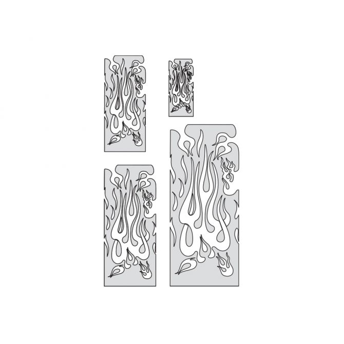 Airbrush Flame Stencils Printable Templates
