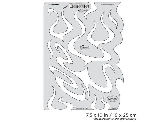 Airbrush Flame Template