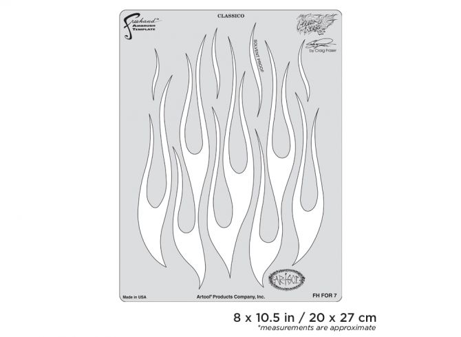 Airbrush Flame Stencils Printable Templates