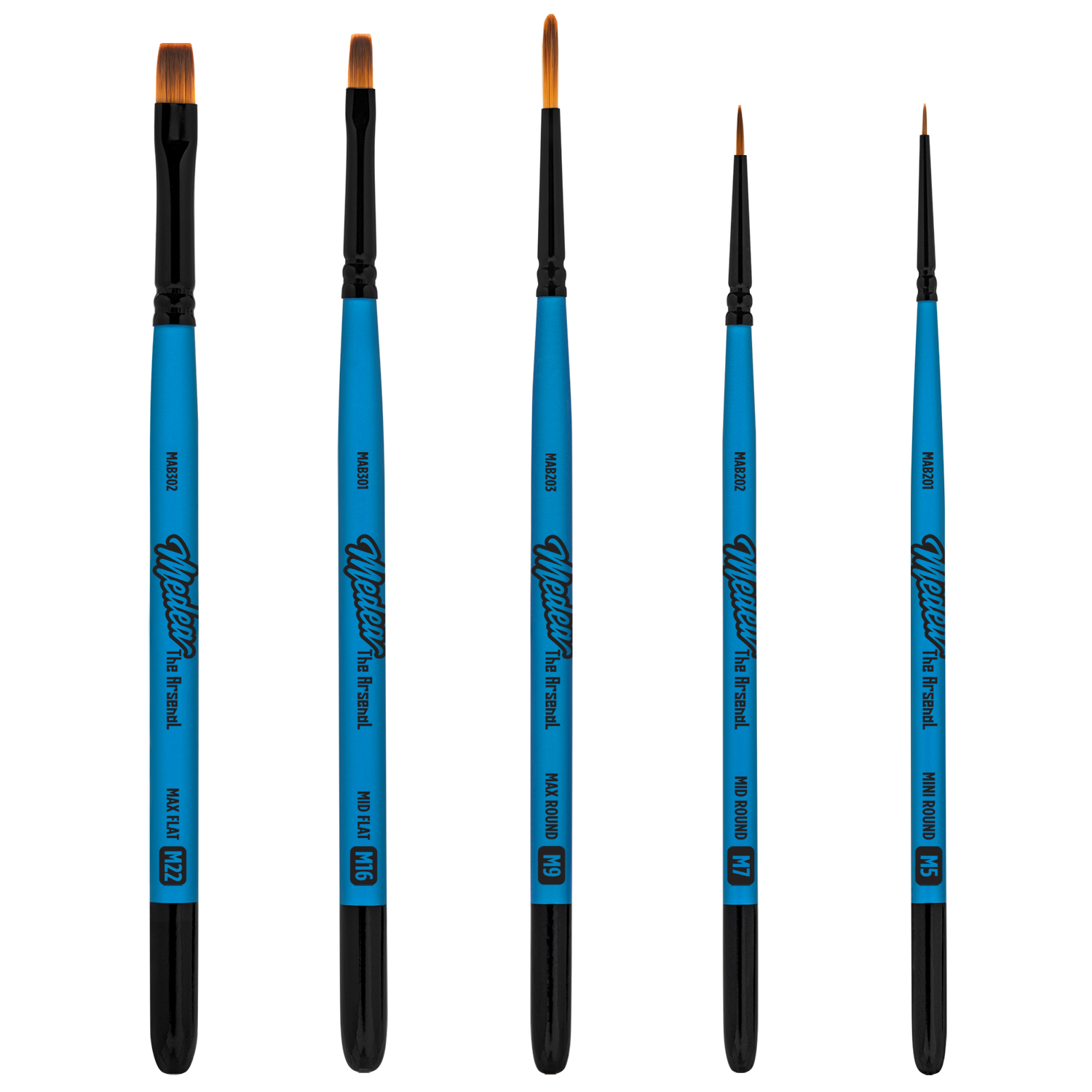The Arsenal Paint Brush Set by Medea: Anest Iwata-Medea, Inc.