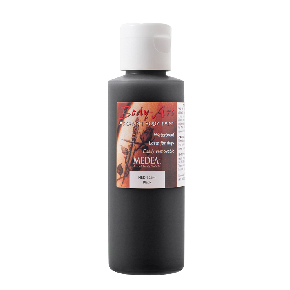Medea Body-Art Airbrush Paint Black 4 oz: Anest Iwata-Medea, Inc.